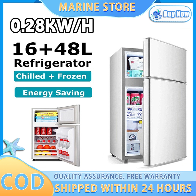Refrigerator Home Double Door Refrigerator 64L Refrigerator Freezer ...