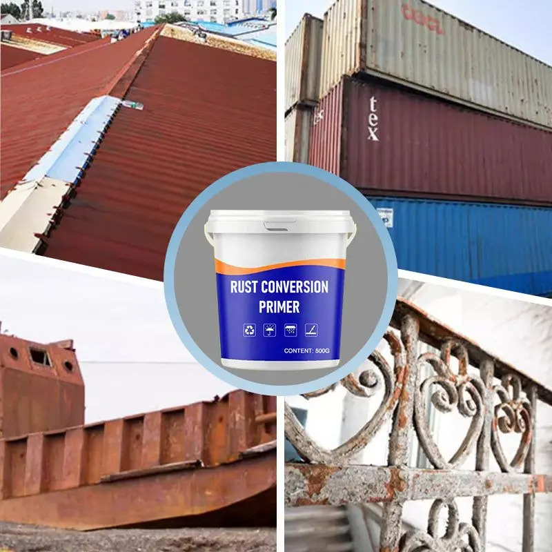 500g Multipurpose Rust Converter Agent Water-Based Metal Paint Rust ...