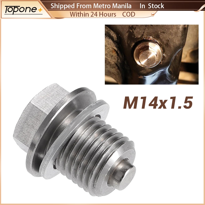 M14x1.5 Magnetic Oil Drain Plug Screw Stainless Steel Oil Pan Drain Nut ...