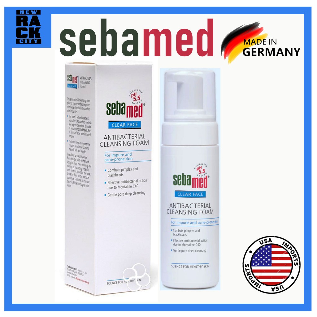 SEBAMED Antibacterial Cleansing Foam 150ML for Acne Prone Skin / Oil ...