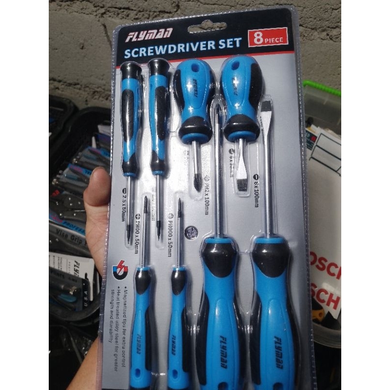 FLYMAN 8 PCs screw driver set original FLYMAN | Shopee Philippines