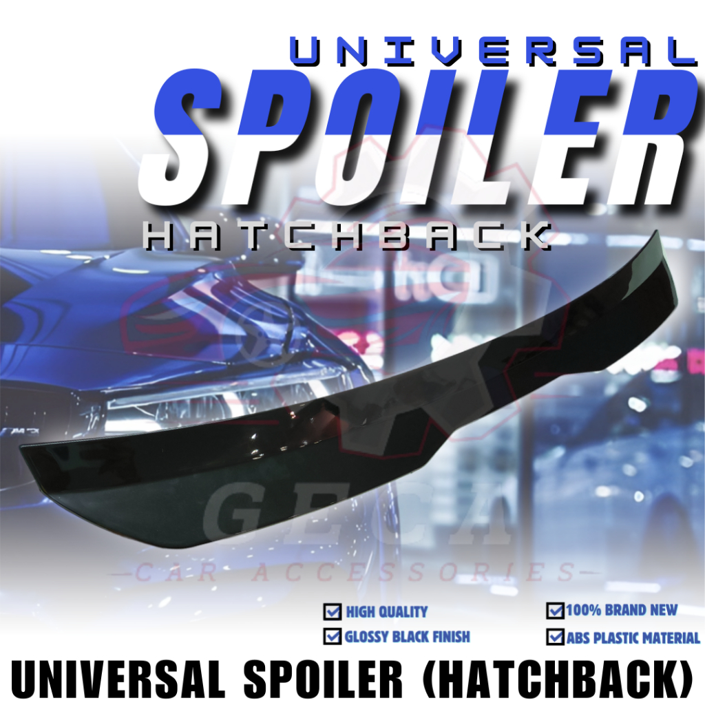 GCA Car Universal for All Hatchback Rear Duckbill Roof Lip Spoiler Wing ...