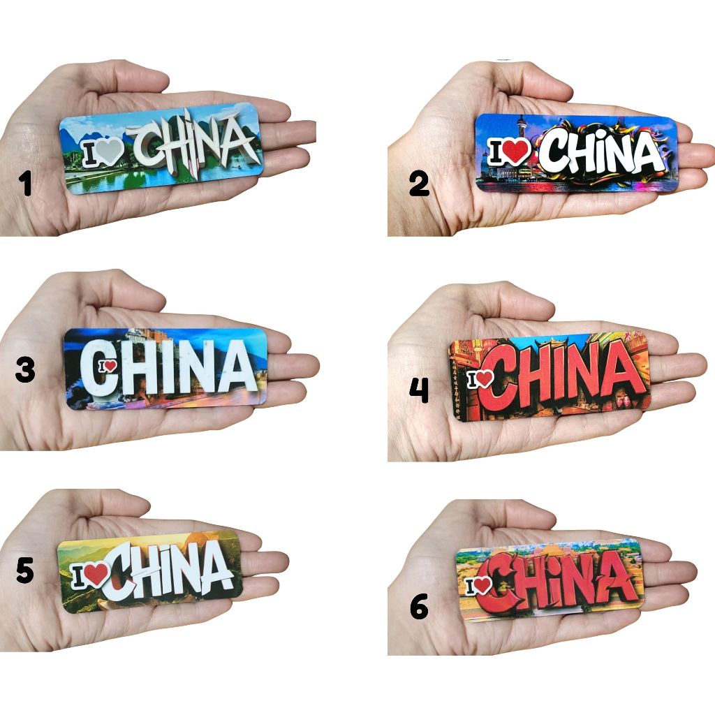 CHINA RECTANGLE SOUVENIR RUBBER REF MAGNET | Shopee Philippines