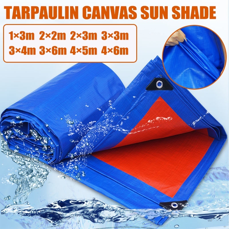Tarpaulin Canvas Canopy Rainproof Waterproof Sunshade Insulation Tarp ...