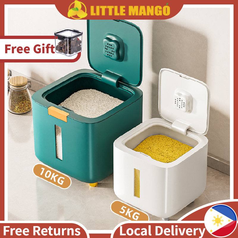Rice Dispenser Storage Food Storage Box Rice Container BOX With ...
