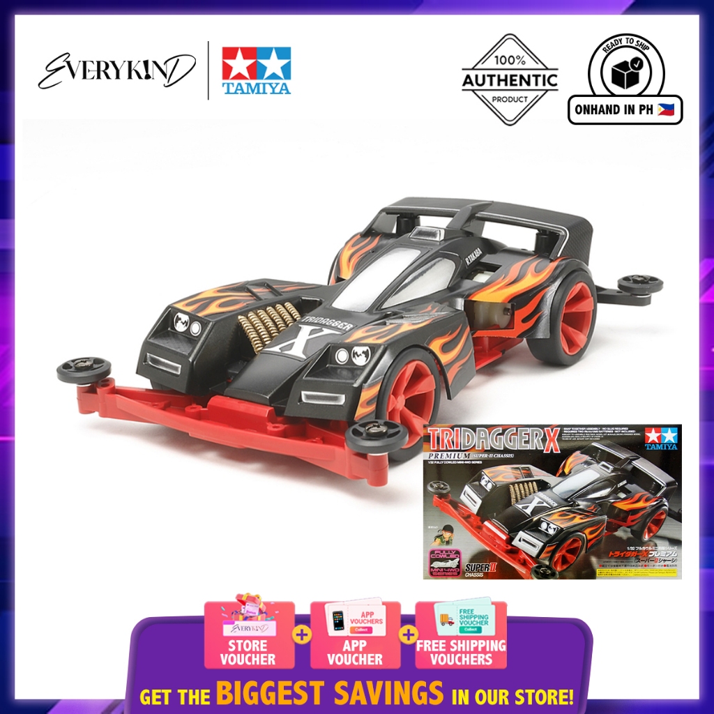 Tamiya Mini 4WD Racing Car 1/32 Tridagger X PREMIUM 19433 | Shopee ...