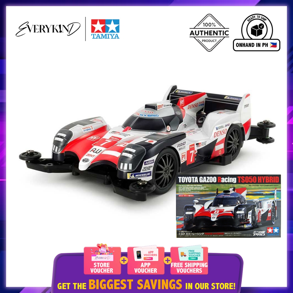 Tamiya Mini 4WD Racing Car 1/32 TOYOTA GAZOO RACING TS050 HYBRID MA ...