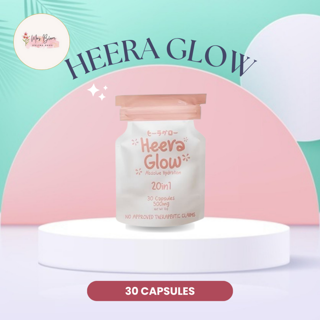 HEERA GLOW ABSOLUTE HYDRATION COLLAGEN GLUTATHIONE 30 CAPSULES 20in1 ...