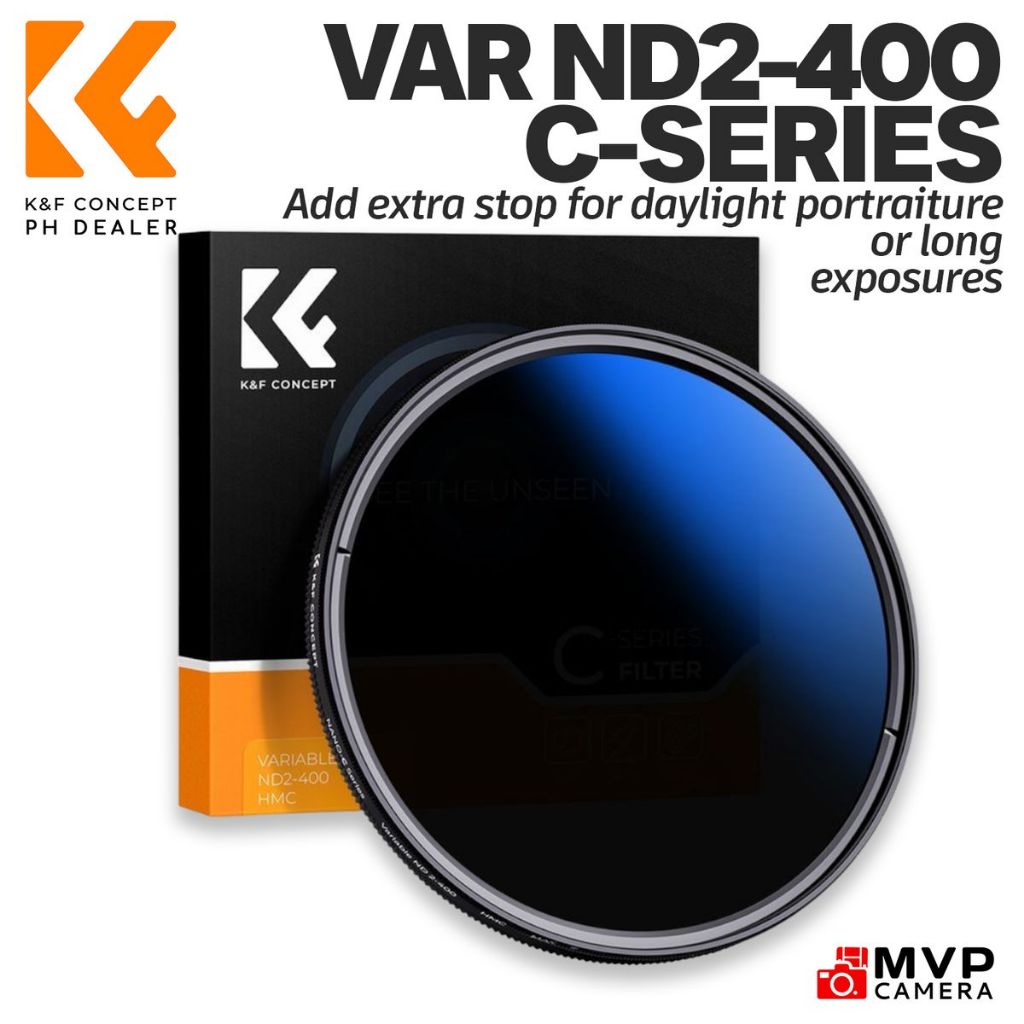 K&F KF CONCEPT Variable ND VND Fader ND2 to ND400 Blue Multi Coated C-Series Filter MVP CAMERA ...