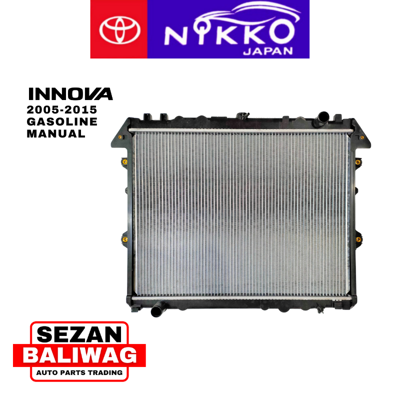 NIKKO JAPAN RADIATOR ASSEMBLY TOYOTA INNOVA 2005-2015 GASOLINE MANUAL ...