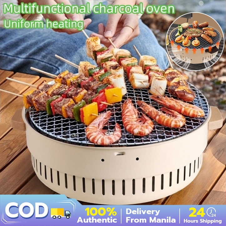 Portable outdoor bbq grill camping barbeque grill stainless smokeless ...