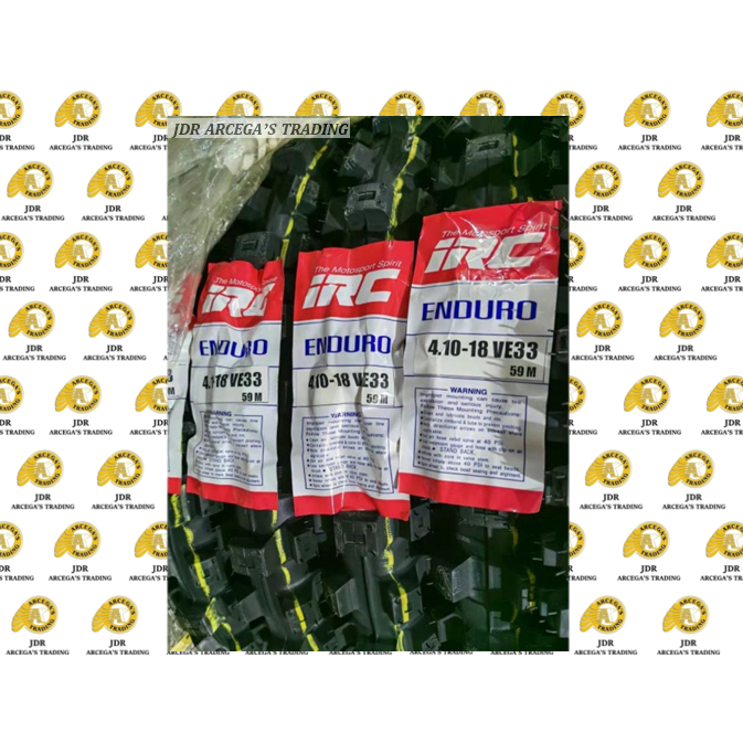 IRC ENDURO OFFROAD TIRE( 4.10x18 Ve33Rear) | Shopee Philippines
