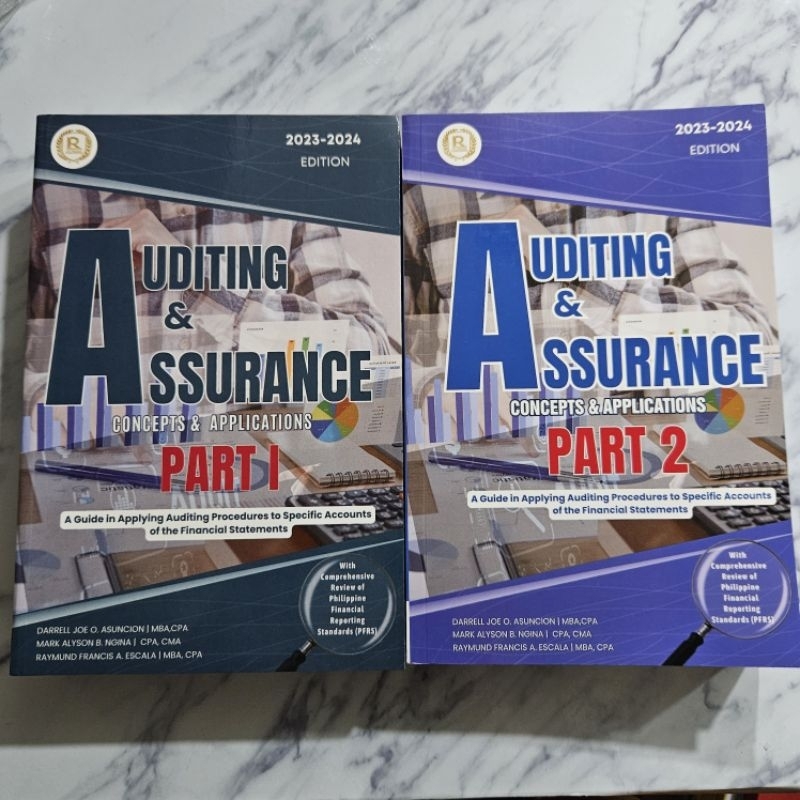 Auditing And Assurance Concepts And Application Part 1 Part 2 By Asuncion Shopee Philippines