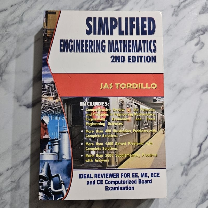 Simplified Engineering Mathematics 2nd edition By; Jas Tordillo ...
