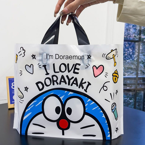 qjoq.ph | 1pc DORAEMON Tote Bag High Quality Plastic Handle bag and ...