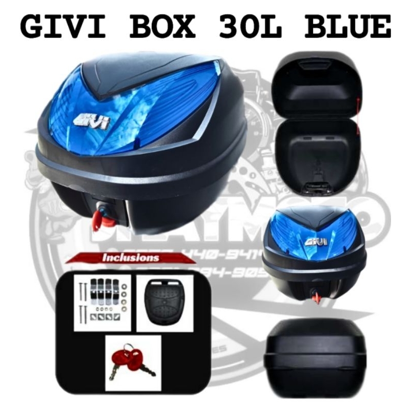 GIVI 30L TOPBOX ( FITS FULLFACE HELMET ) | Shopee Philippines