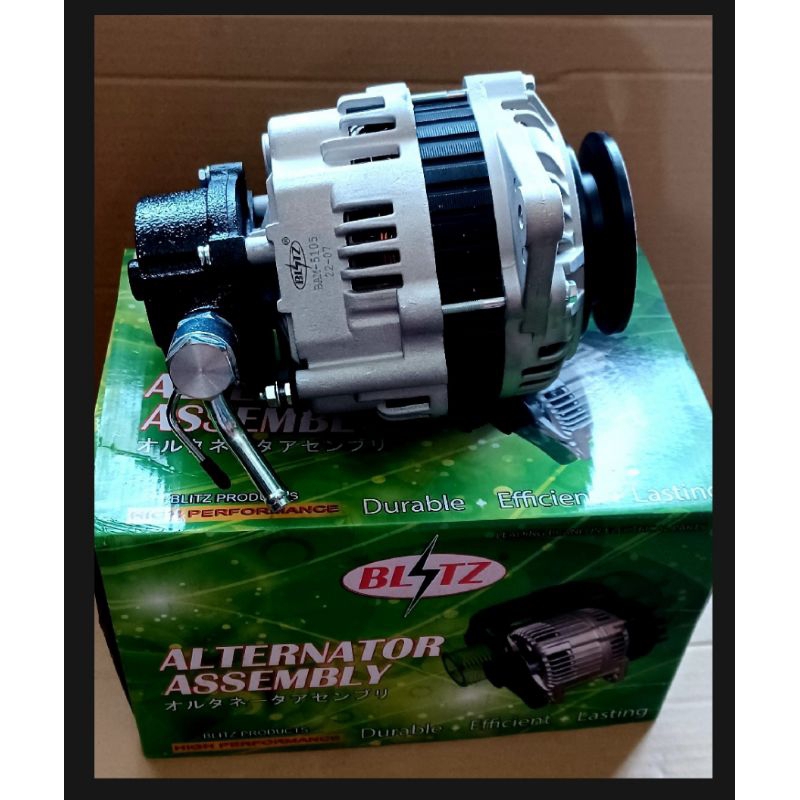 Alternator Assembly Mitsubishi 4D56 w/pump 12v/110A single pulley BLITZ ...