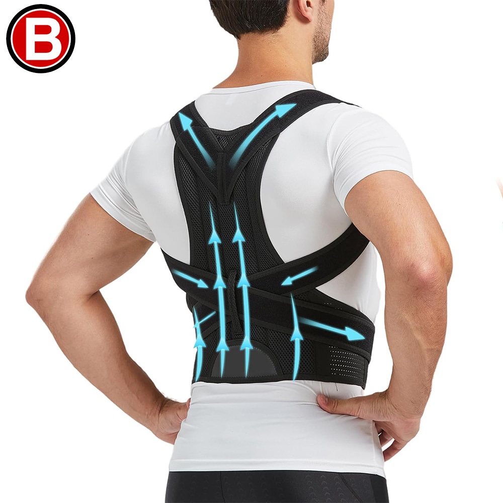 BUZEE Posture Corrector For Men & Women Back Brace For Lumbar Support ...