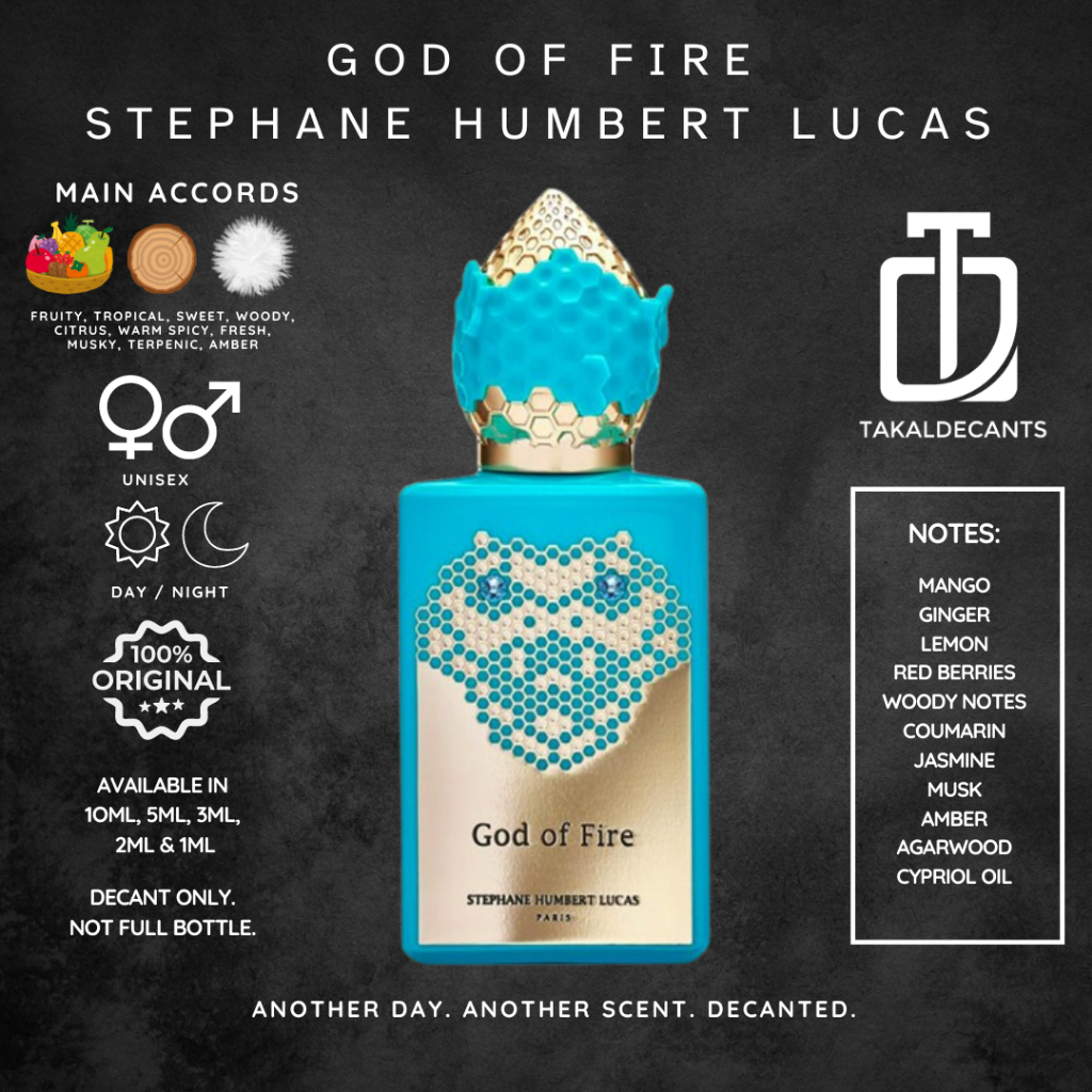 Stephane Humbert Lucas God of Fire - Perfume Decants (1ml/2ml/3ml/5ml/10ml) TAKALDECANTS ...