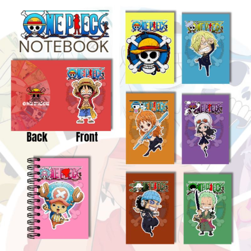 ONE PIECE NOTEBOOK. Writing/Composition/Spiral Notebook | Shopee ...