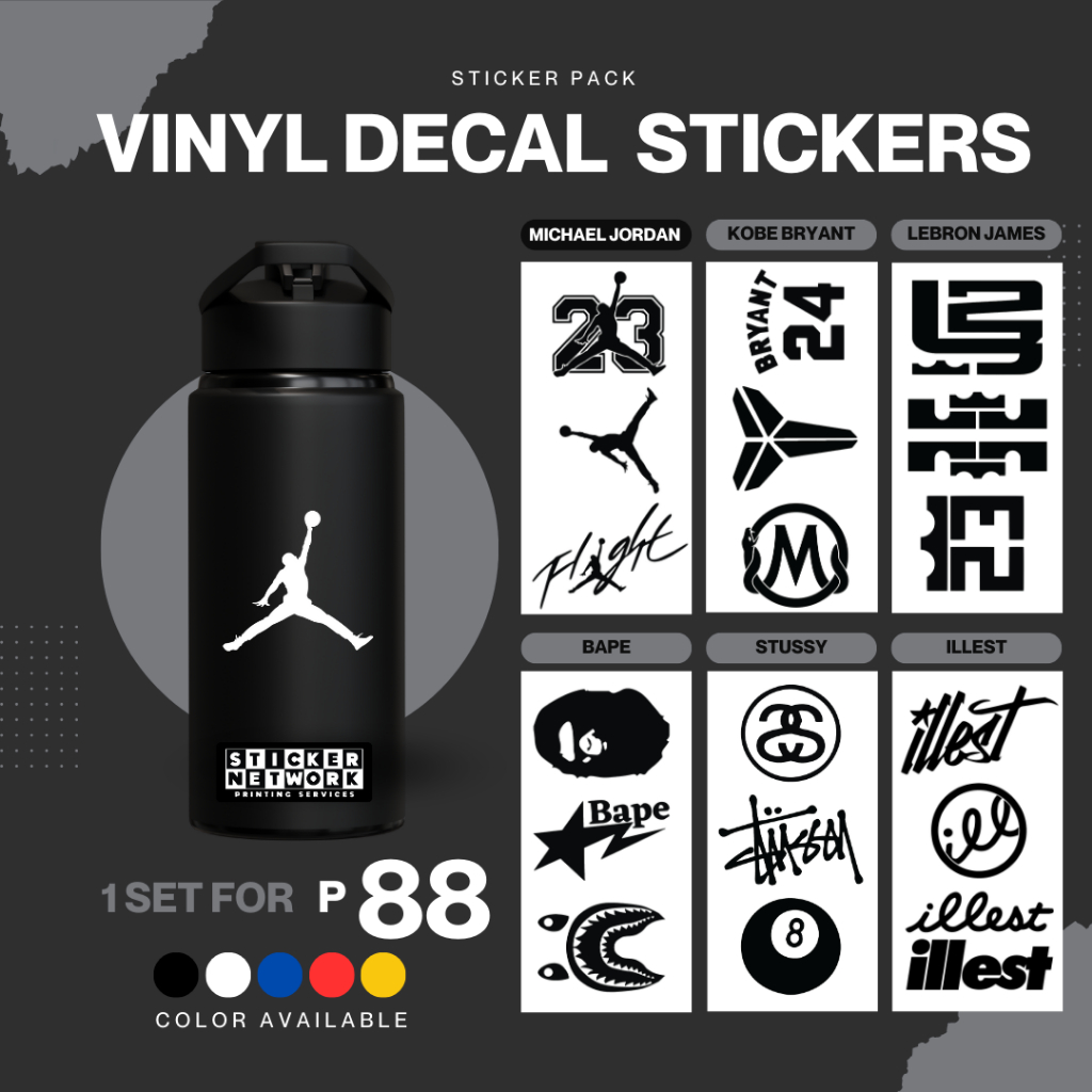 Cutout Sticker Vinyl - Machine Cut - Waterproof | Shopee Philippines