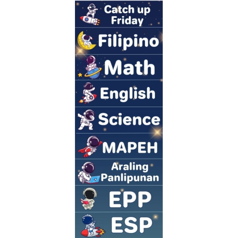 Subject Stickers and names (Customized) | Shopee Philippines