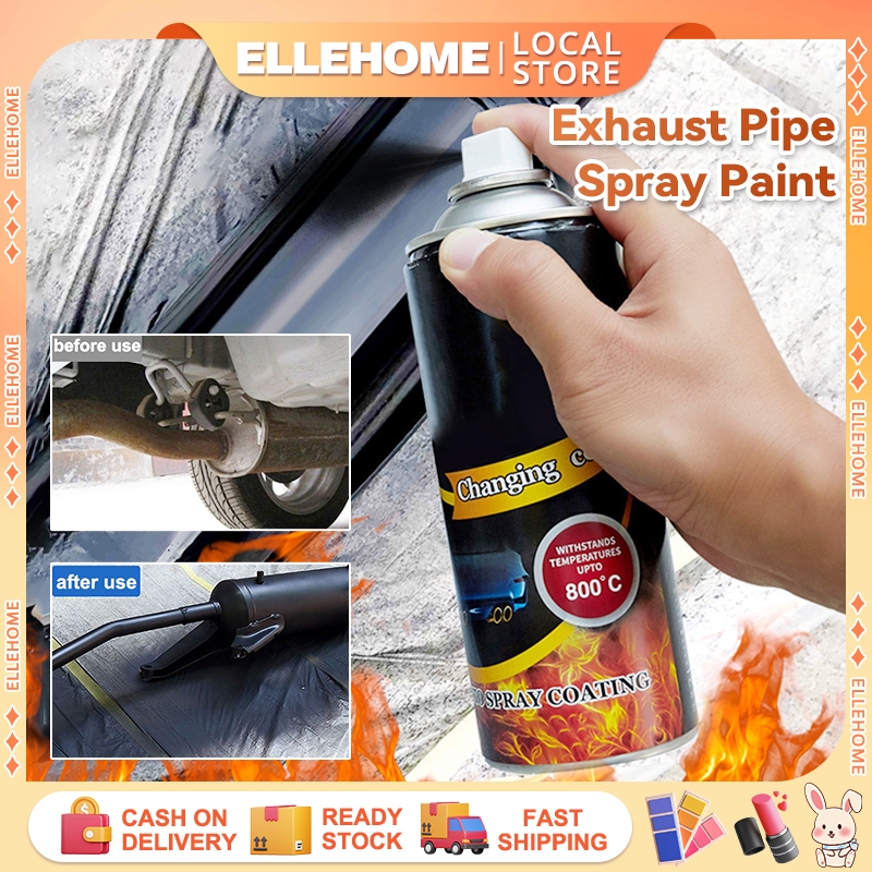 Exhaust Pipe Spray Paint High Temperature Resistant Self-Painting Car ...