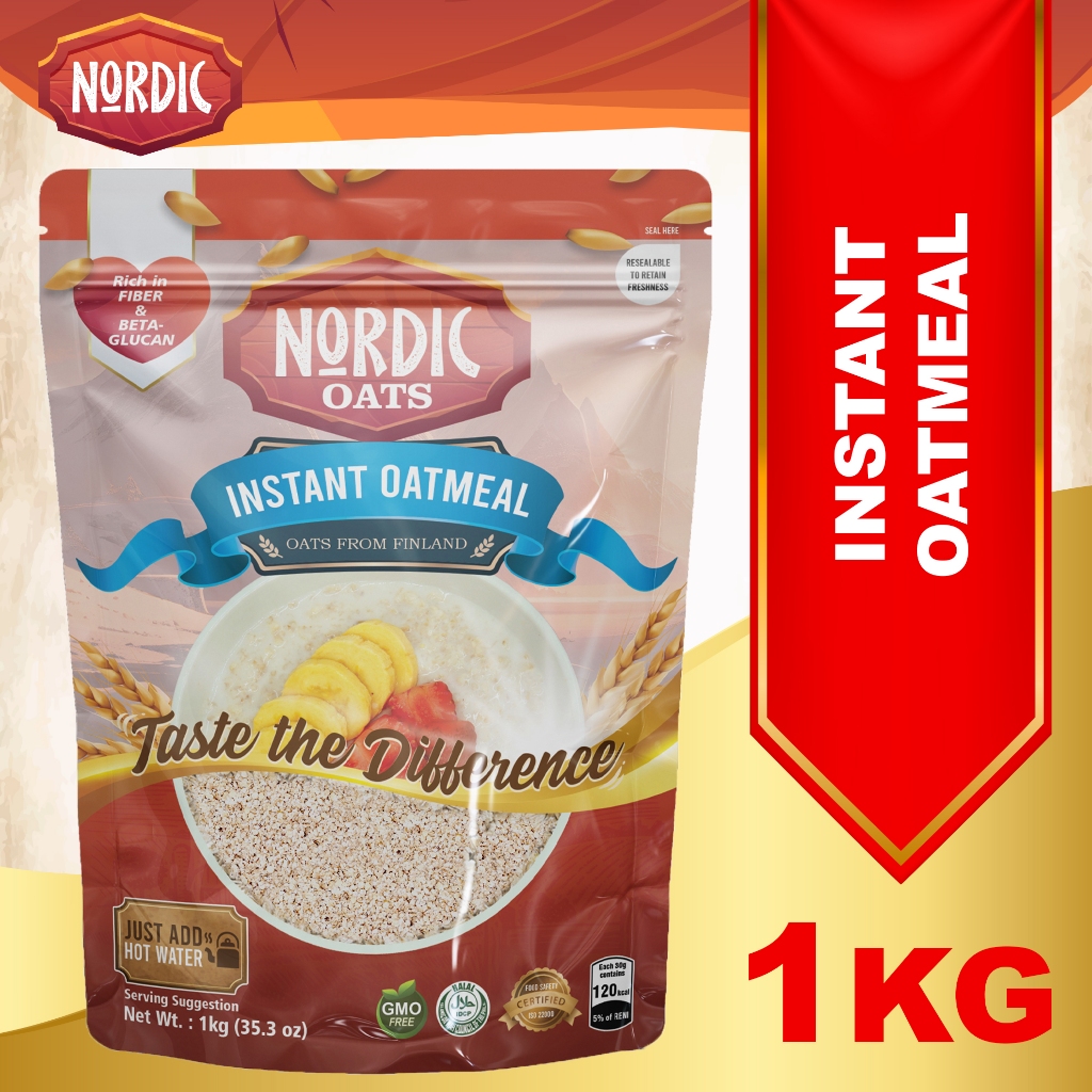 Nordic Oats Instant Oatmeal 1Kg | Shopee Philippines