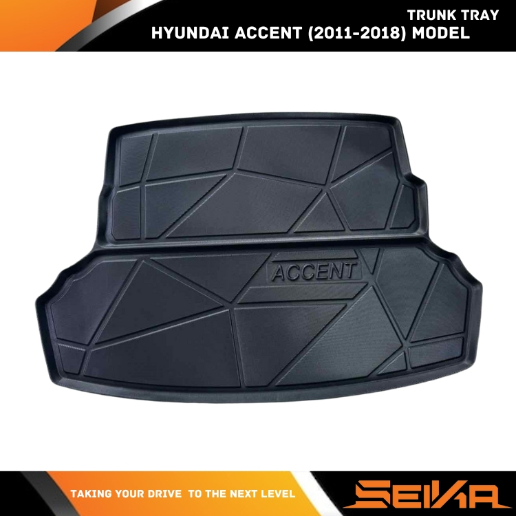 Hyundai Accent cargo trunk tray matting - car accessories | Shopee ...