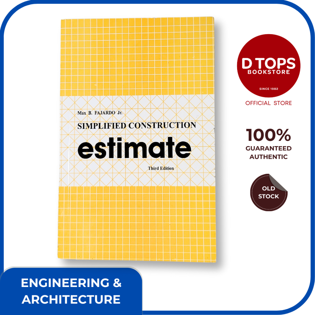 SIMPLIFIED CONSTRUCTION ESTIMATE Third Edition by M. Fajardo Jr. | Shopee Philippines