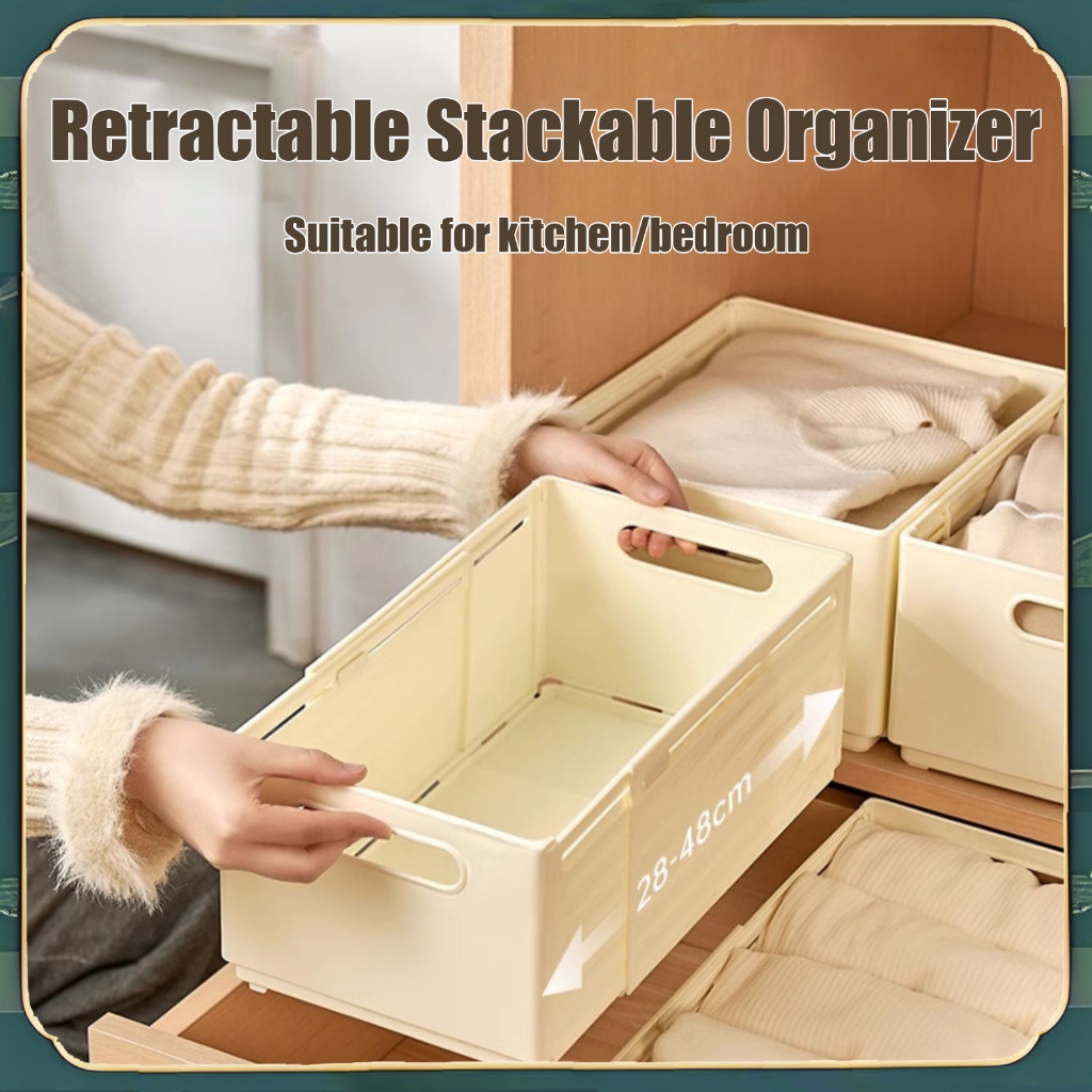 PB Drawer Organizer Retractable Stackable Organizer Kitchen Bedroom ...