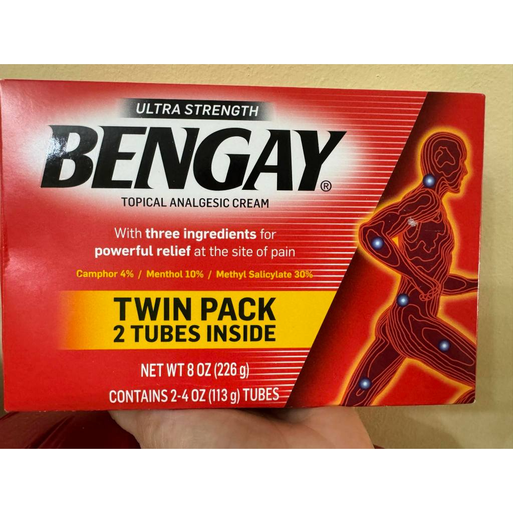 Bengay Ultra Strength Pain Relieving Topical Analgesic Cream Twin Pack ...