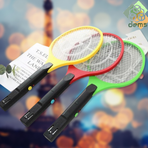 RECHARGEABLE ELECTRIC MOSQUITO FLY HITTING SWATTER RACKET FLYING INSECT ...