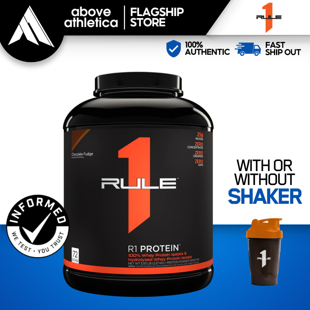 Rule 1 R1 Whey Protein Isolate Powder 5lbs (Rule One Proteins) - R1 ...