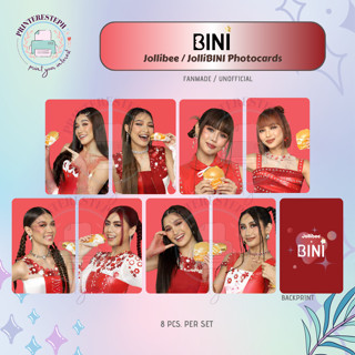 BINI x Jollibee / JolliBINI Photocards (Fanmade) 8pcs. SET | Shopee ...