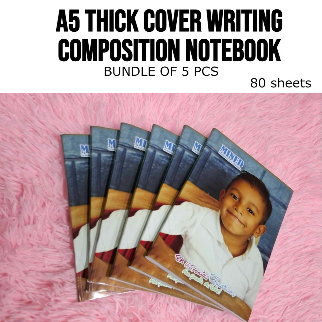 A5 Thick Cover Writing Composition Notebook ( BUNDLE OF 5 PCS) | Shopee ...