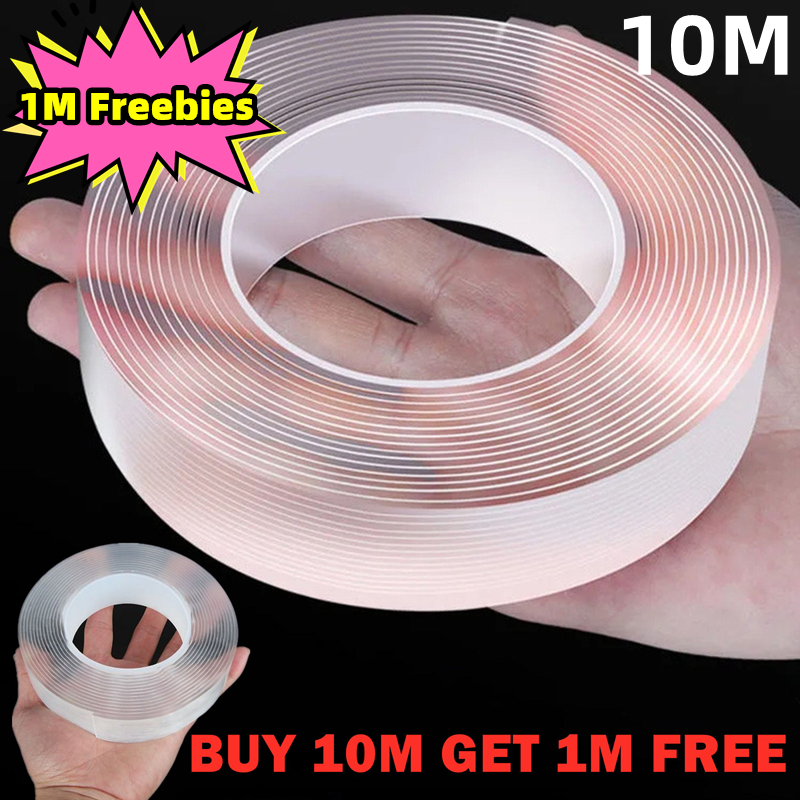 10M Nano Double Sided Tape Strong Viscosity Waterproof Reusable ...