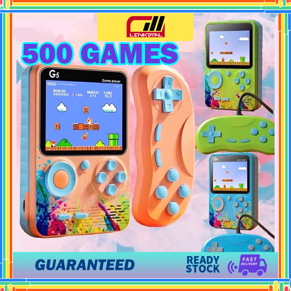 Game Console 500 Games Screen Mini Retro Video Gaming Console Handheld ...