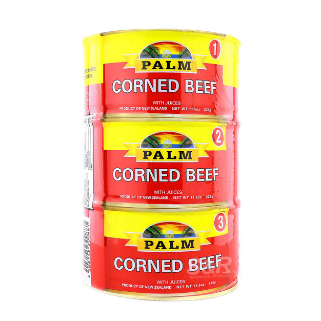 Palm Corned Beef with Juices 3 cans | Shopee Philippines