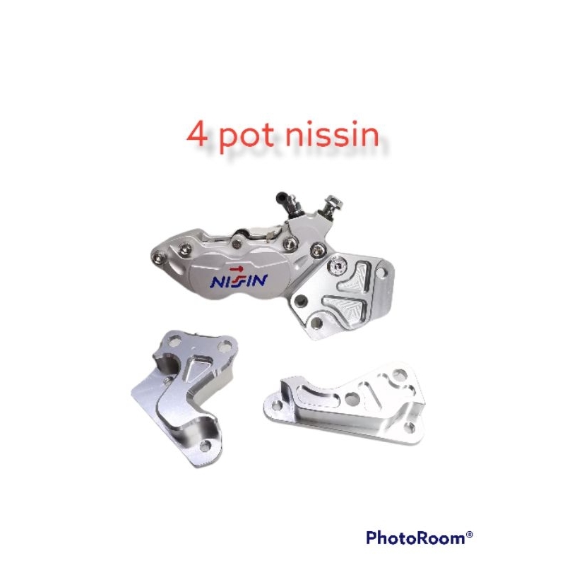 L9 Nissin 4 pot caliper w125/mio/nmax/aerox/r150/movi Star mio/Sniper ...