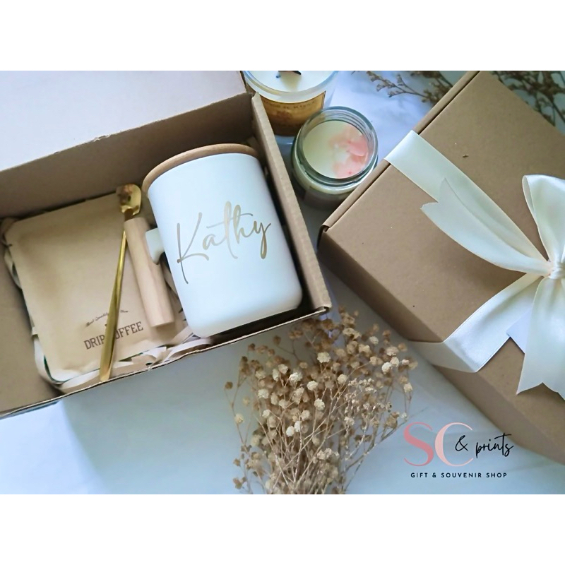 Personalized Nordic Mug Ceramic with Bamboo Lid and Spoon for gifts ...