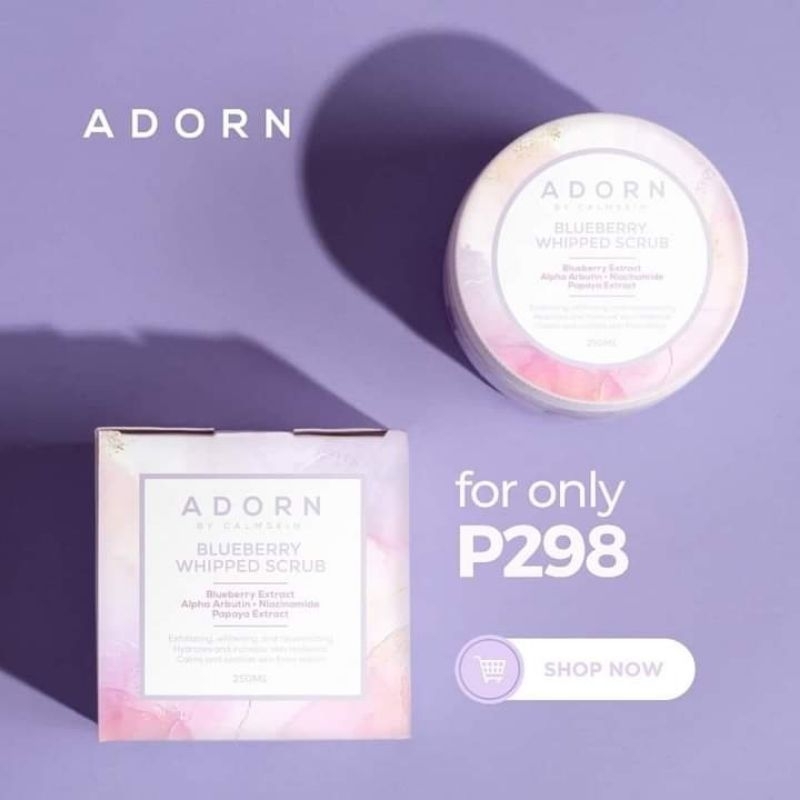 ADORN Blueberry Whipped Scrub 250ml | Shopee Philippines