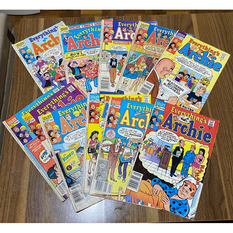 Bundle of 11 Archie Series Comics 1986 to 1990 (Everything's Archie ...