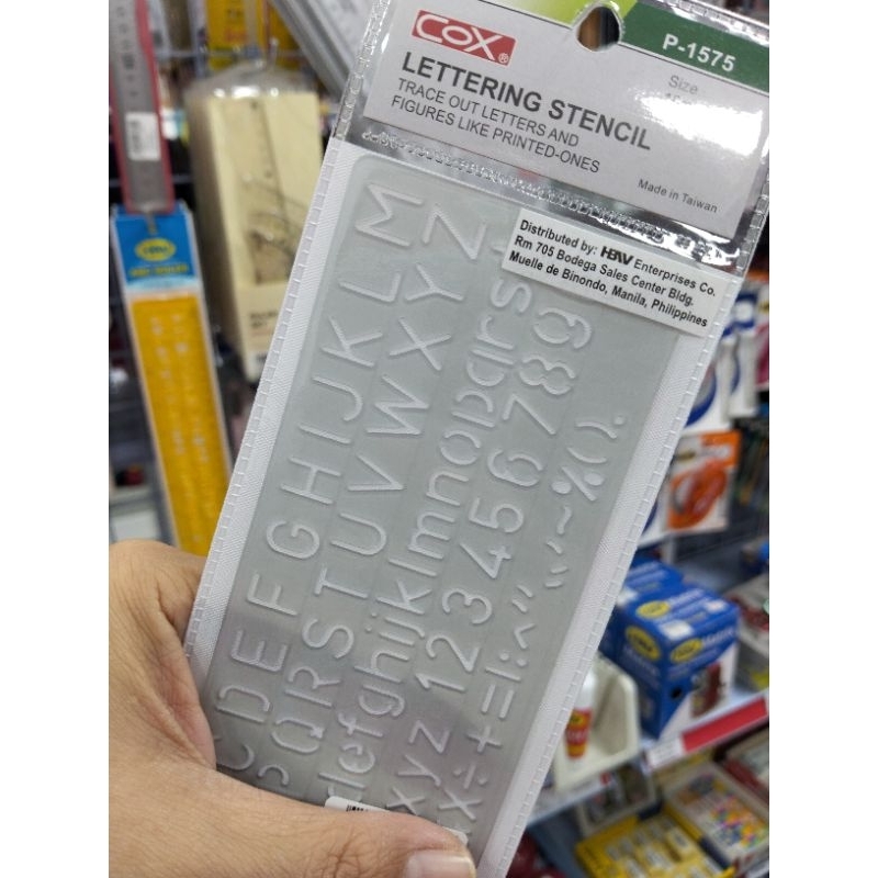 [HBW] COX LETTERING STENCIL P1575 | Shopee Philippines