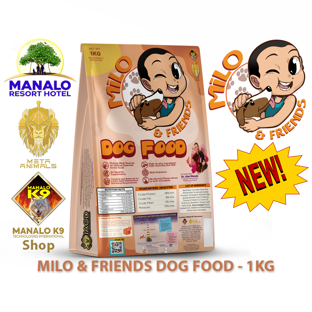 MILO & FRIENDS DOG FOOD - 1KG Complete Balance Nutrition | Shopee ...