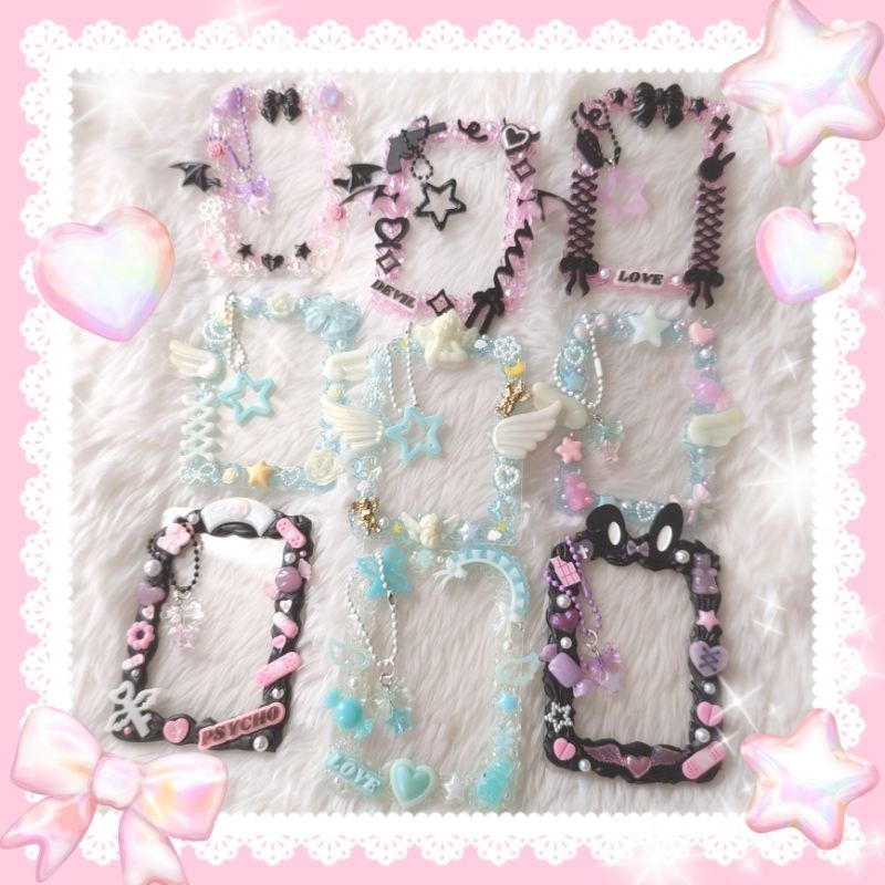 DEVIL CANDY Decoden Photocard Toploader Keychains (Pc, card holder ...