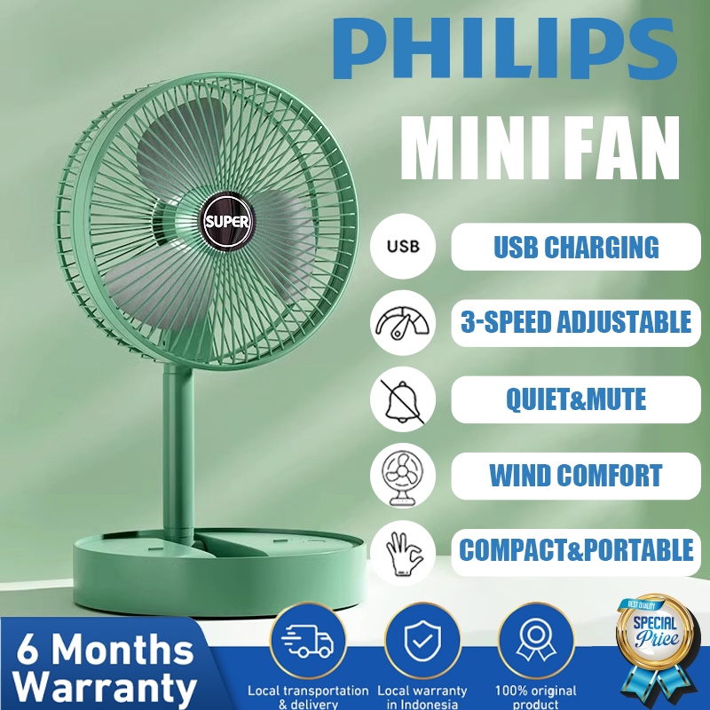 Philips Mini Portable Multi functional Fan Desktop Fan USB Charging ...