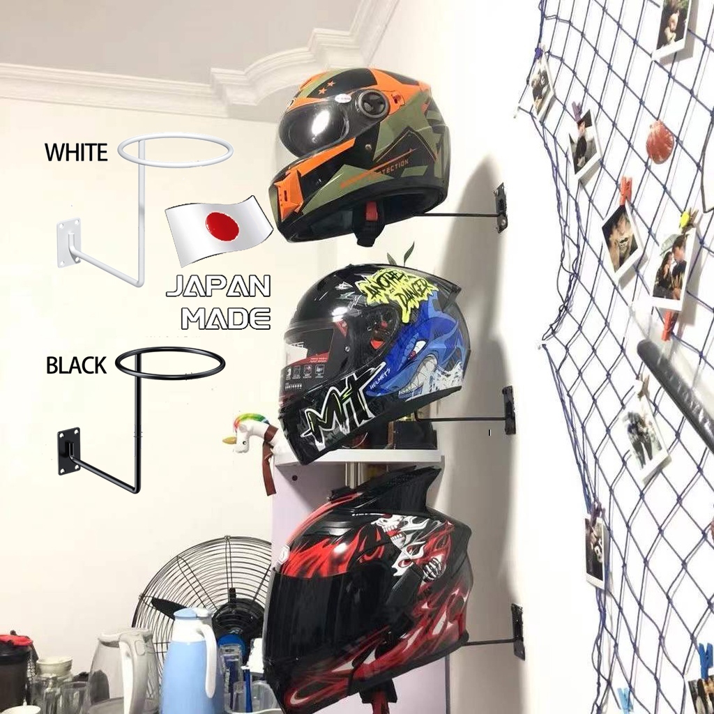 Helmet Hanger Wall Mount Display Rack Storage Special shelf for helmet ...