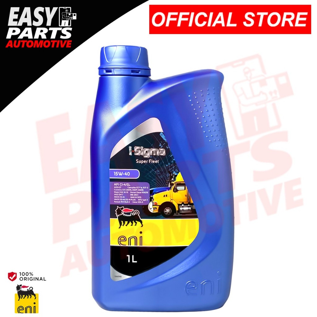 Eni Engine Oil i-Sigma Super Fleet 15W-40 1L | Shopee Philippines