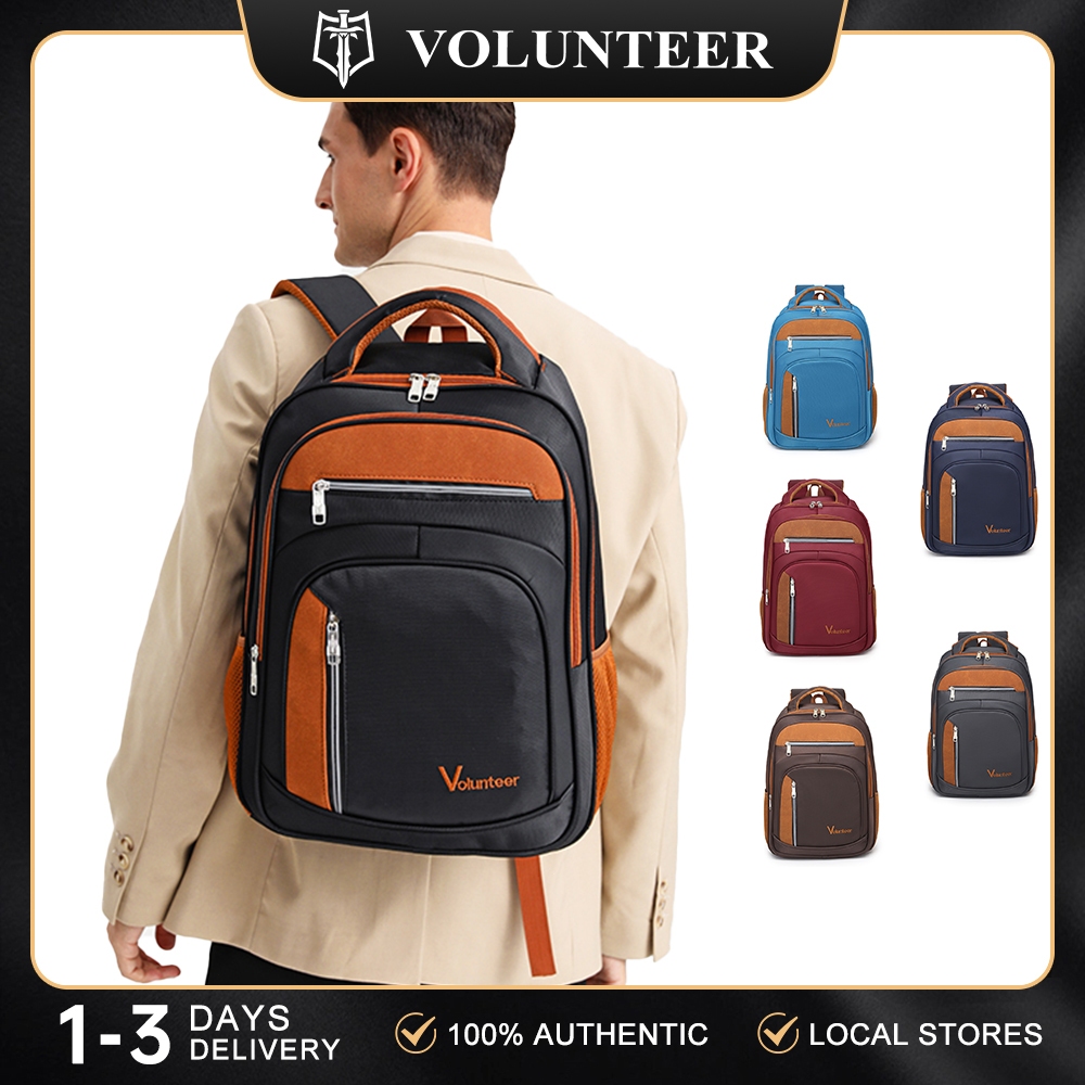 VOLUNTEER BAGS Men's Business Bag Large Capacity Anti-theft Backpack ...